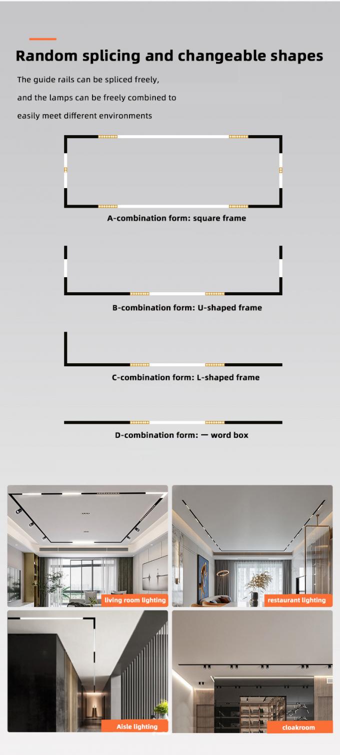 Aluminium Rel Rel Magnetik Tersembunyi Permukaan Mounted LED Magnetic ...